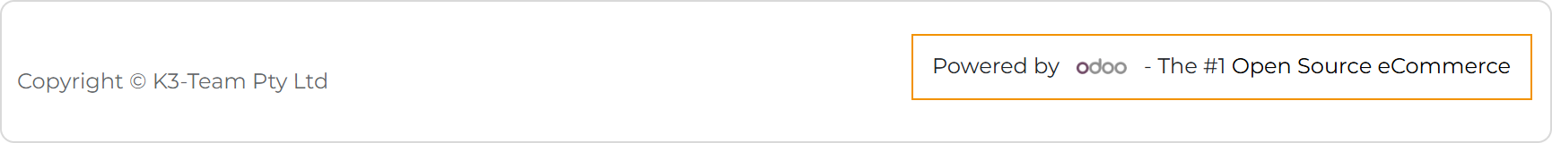 How to remove "Powered by Odoo" from your website?